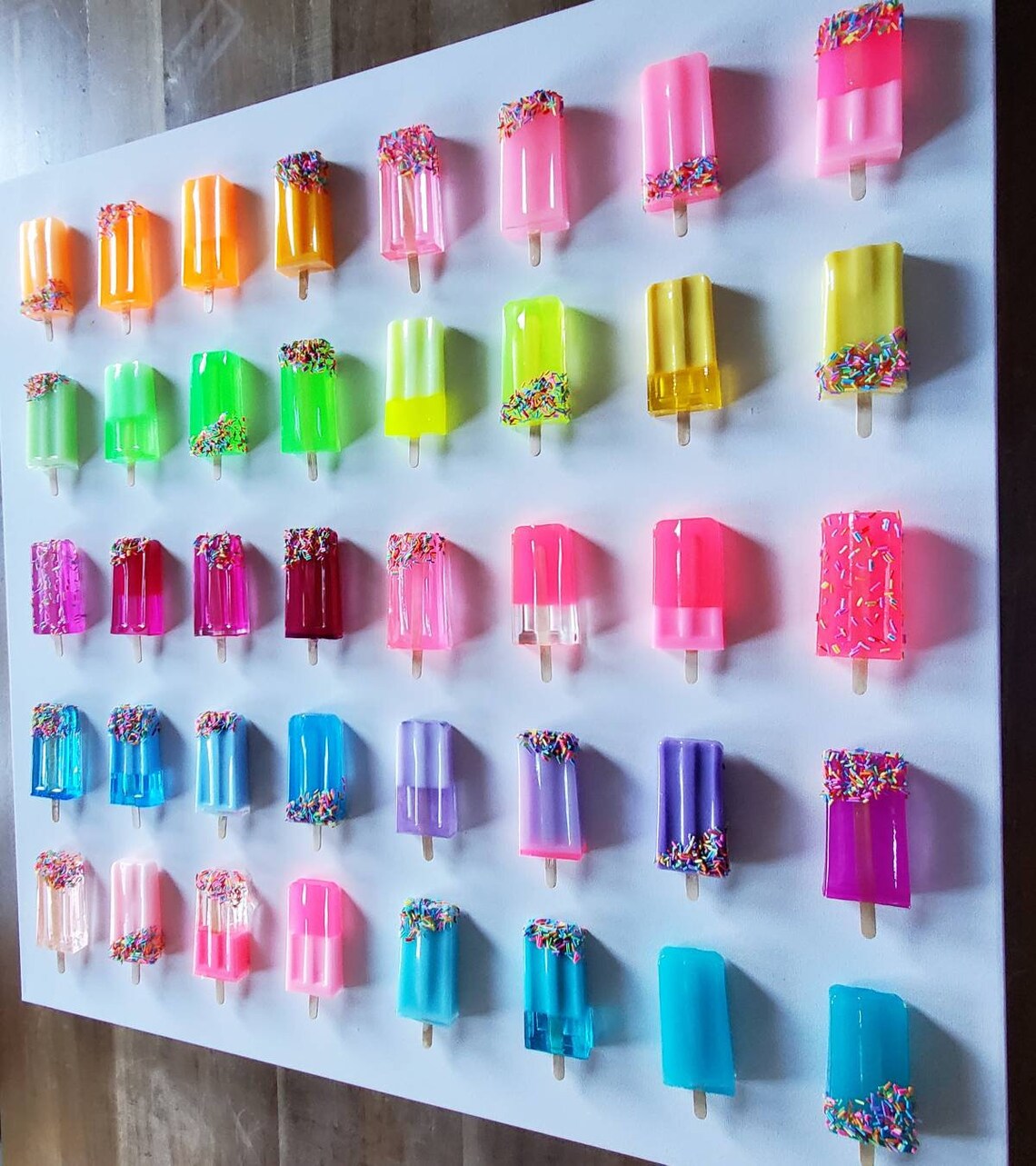 Pop Art Popsicle Wall Hanging Home Decor 40 Popsicle - Etsy