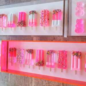 Popsicle Wall Decor, Painting Popsicle Wall Art, 8 Popsicle Sculpture ...