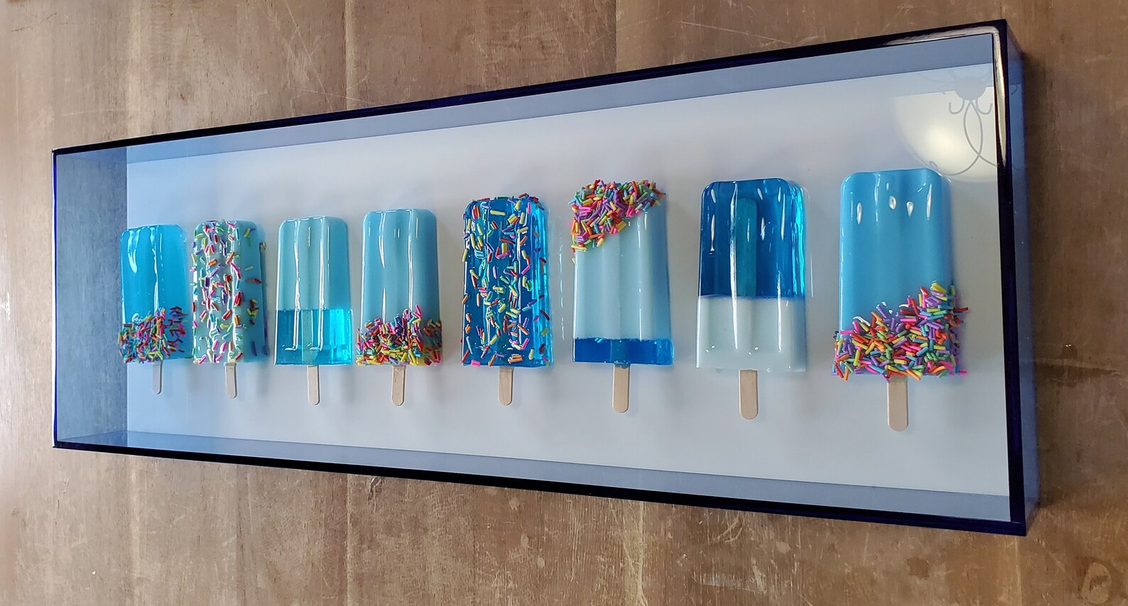 Popsicle Wall Decor, Painting Popsicle Wall Art, 8 Popsicle Sculpture ...
