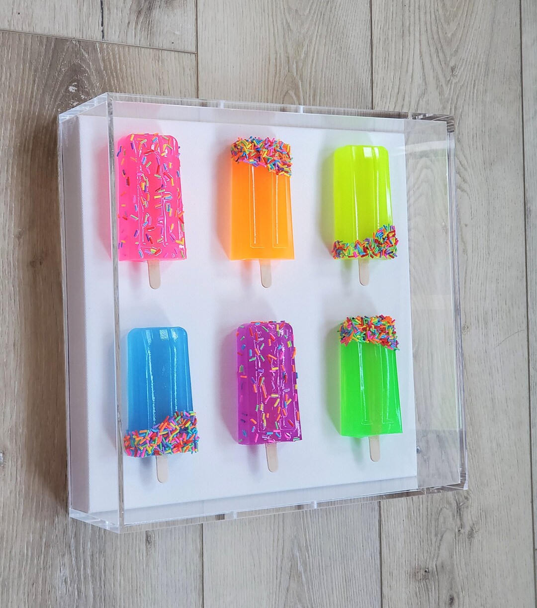 Pop Art Wall Decor, Modern Pop Art, Resin Popsicles, Kitchen Wall Art ...