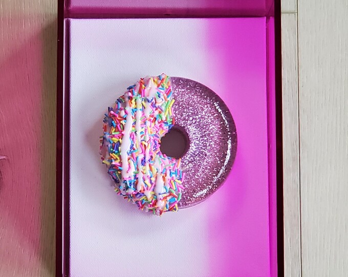 Colorful Donut Modern Sculpture | Unique Shadow Box Wall Art | Perfect ...