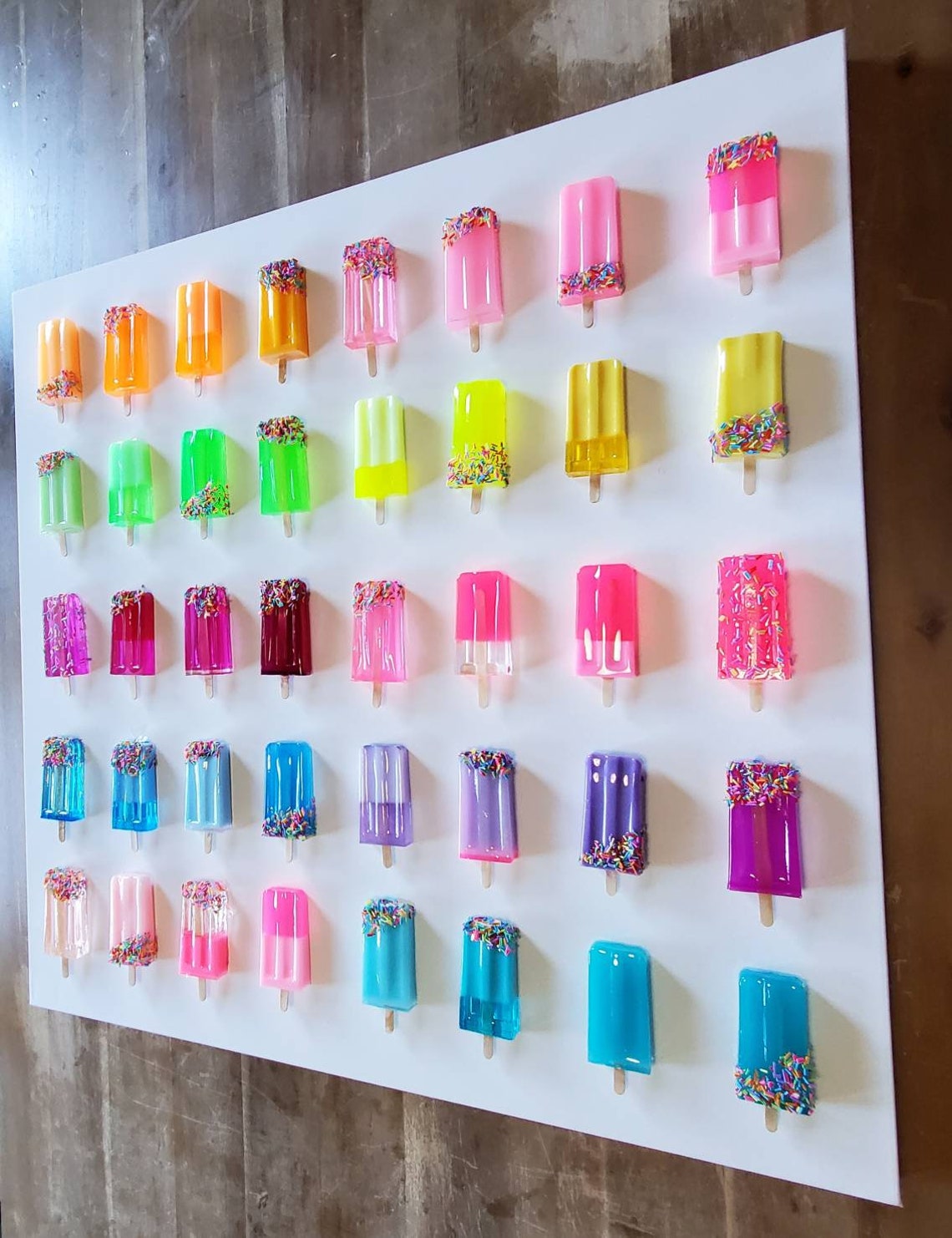 Pop Art Popsicle Wall Hanging Home Decor 40 Popsicle - Etsy