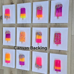 Pop Art Popsicle Shadow Box: Handmade Resin Sculpture, Modern Wall ...