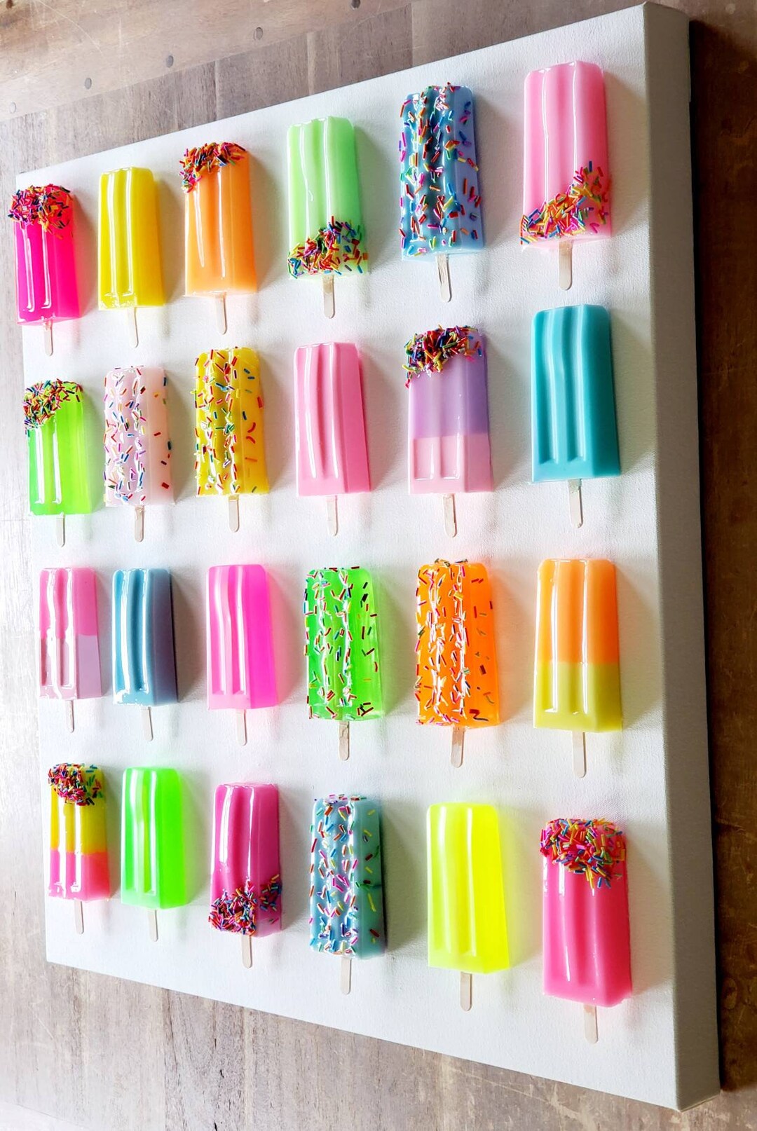 Popsicle Wall Art Pop Art Sculptures Kitchen Decor Nursery - Etsy