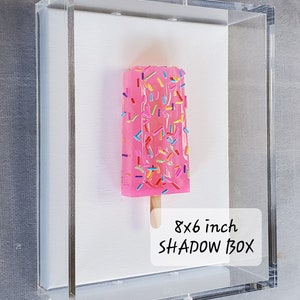 Popsicle Shadow Box, Pop Art Wall Hanging, Nursery Wall Art, Home Decor ...