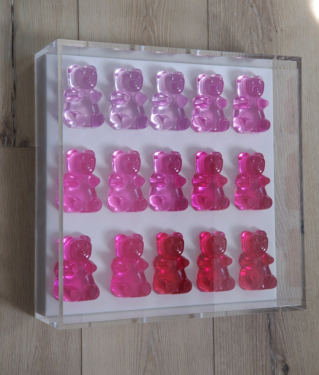 Gummy Bear Art, Wall Decor, Modern Pop Art, Resin Gummy Bears, Kitchen ...