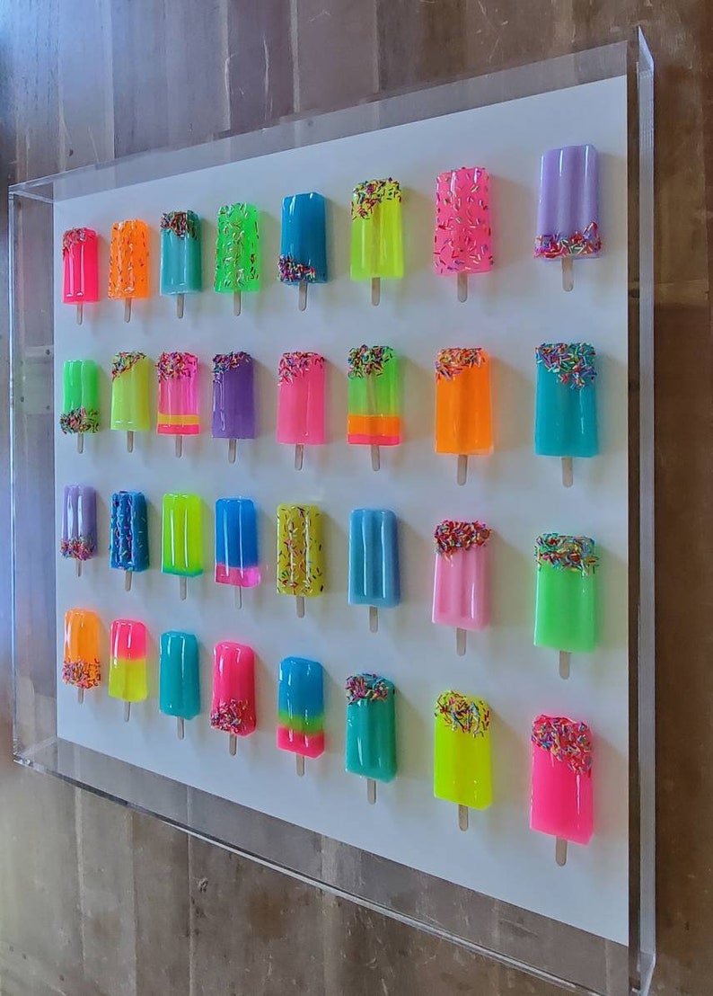 Pop Art Popsicle Wall Hanging Home Decor 40 Popsicle - Etsy