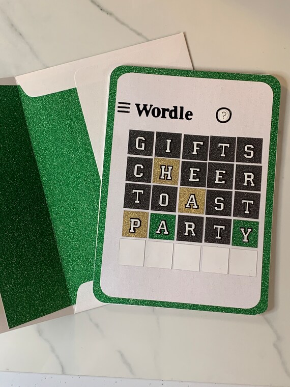Wordle Birthday Card - Etsy