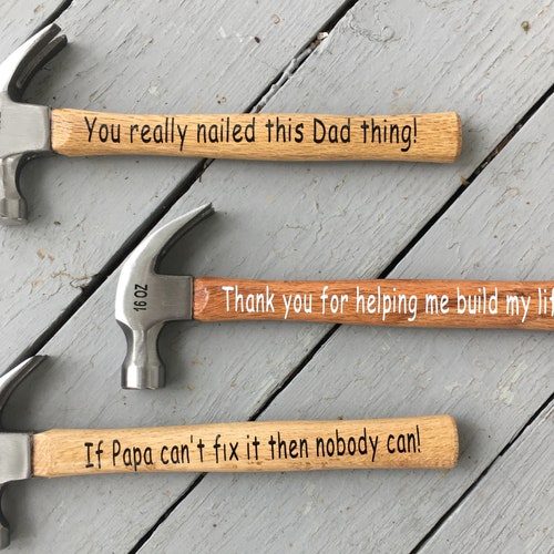 Father's Day Gift Father's Day Hammer Personalized - Etsy