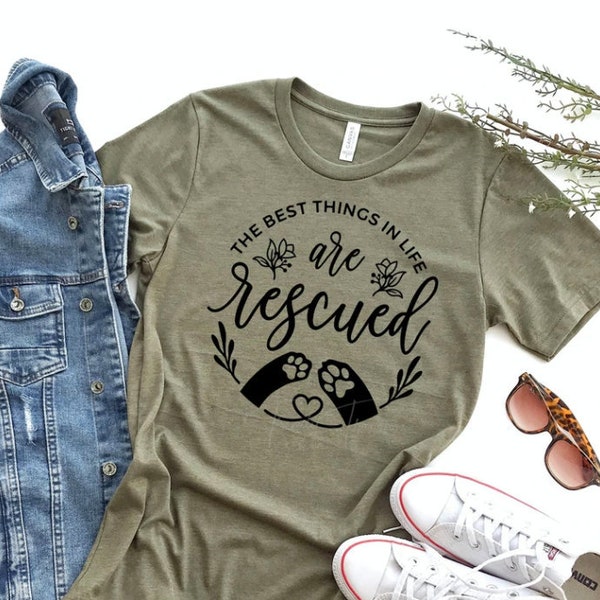 Rescue Dog T Shirt - Etsy