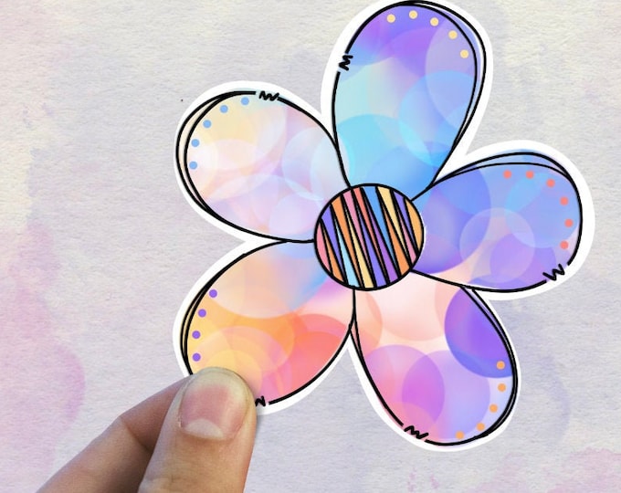 Watercolor Flower Sticker Flower Sticker Flower Stickers - Etsy