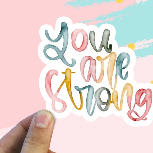 You Can Do Hard Things Sticker Motivational Stickers | Etsy