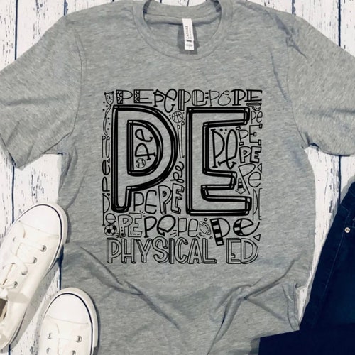 Physical Education T-shirt Back to School PE Teacher Gym | Etsy