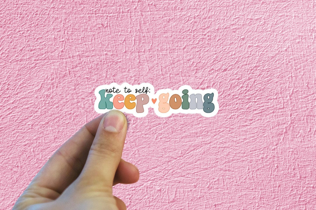 Keep Going Sticker Motivierende Sticker Bunte Sticker - Etsy.de