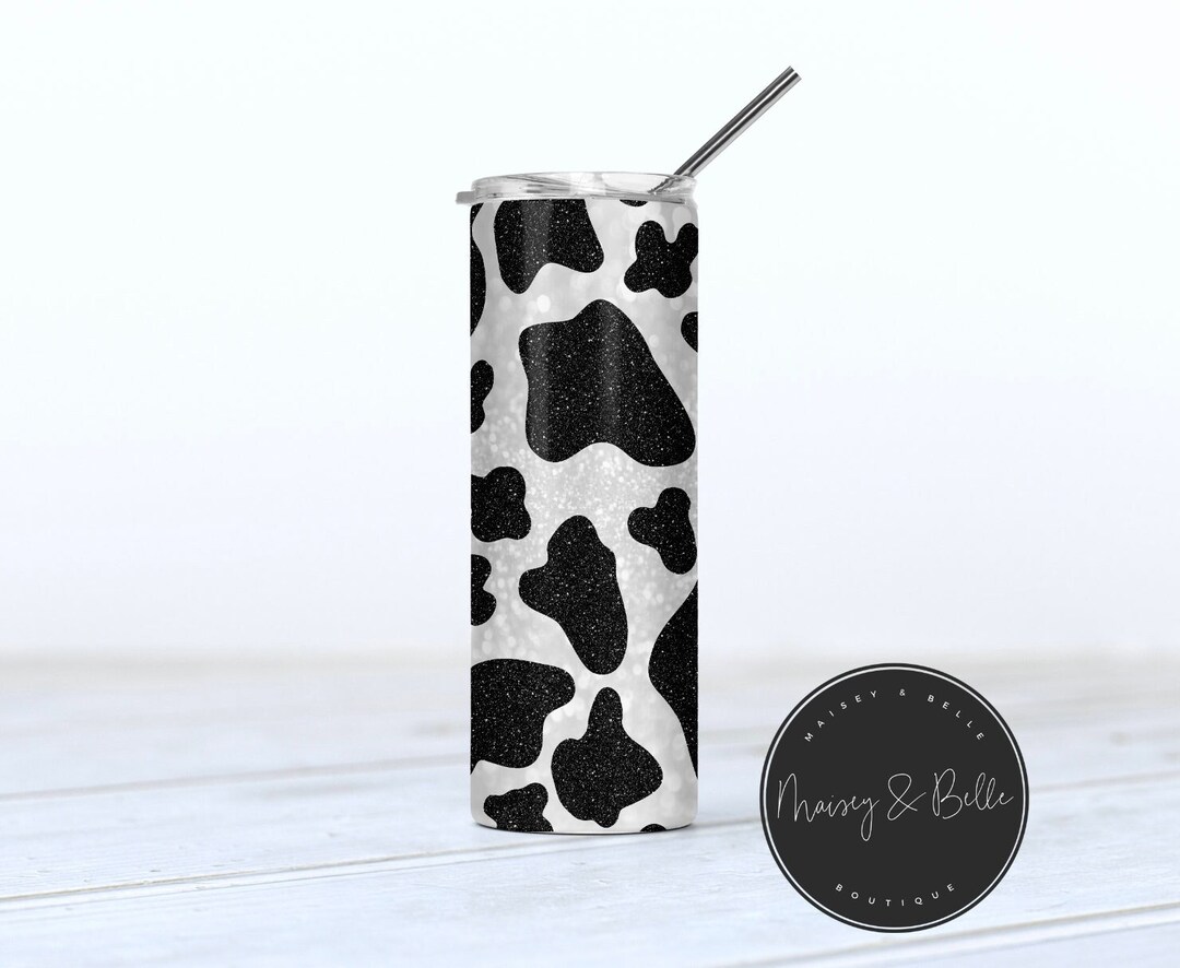 Cow Tumbler, Cow Print Tumbler, Cow Print Travel Mug, Cow Print ...