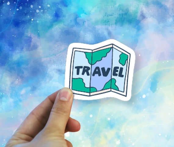 Travel Sticker Map Sticker Suitcase Sticker Suitcase | Etsy