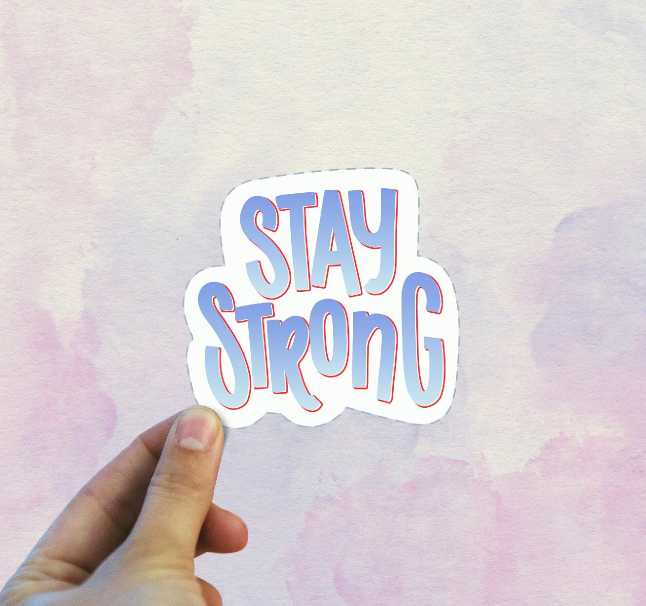 Stay Strong Sticker Inspirational Sticker Motivational | Etsy