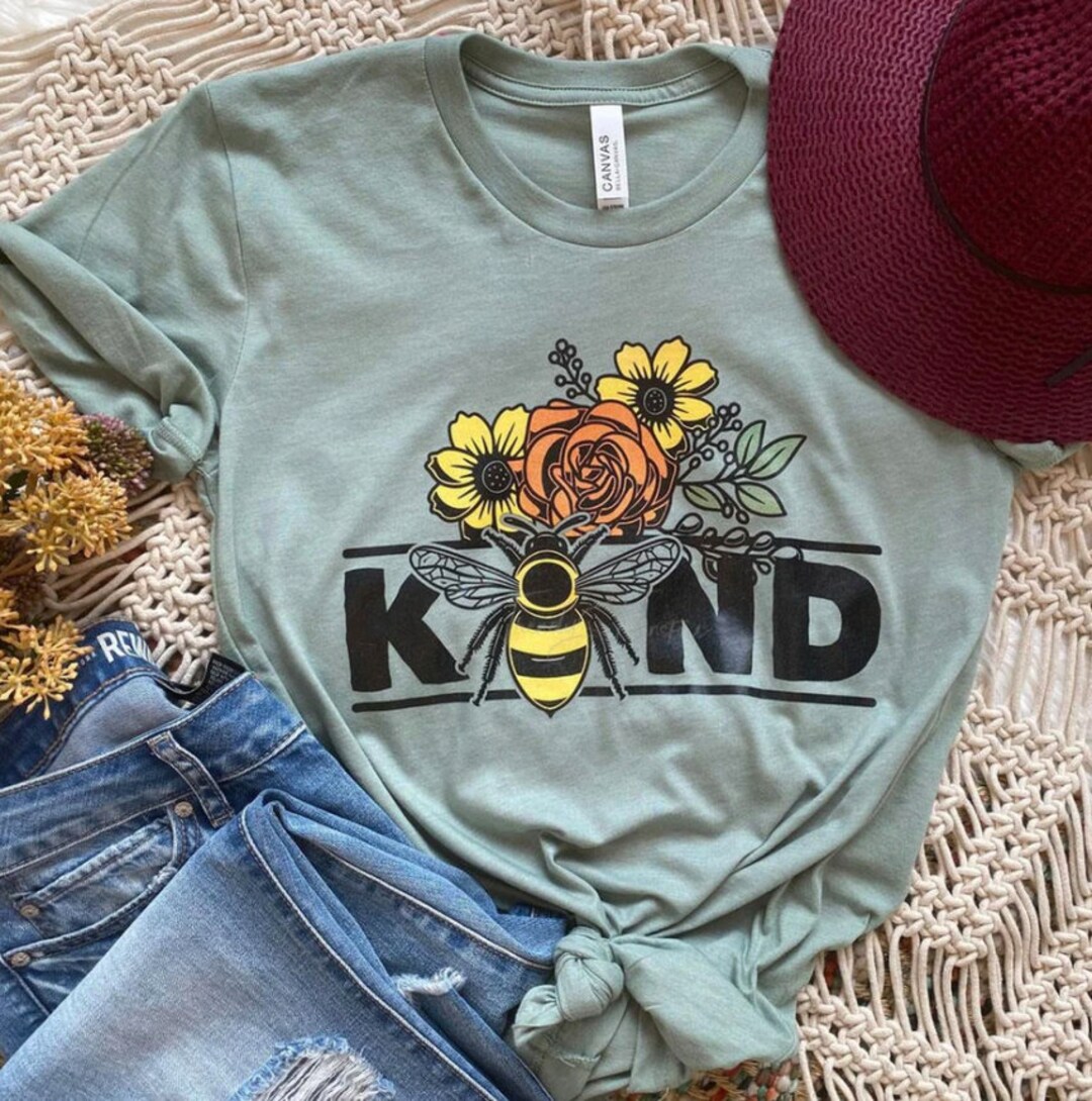 Bee Kind Shirt, Bee Kind T-shirt, Be Kind Shirt, Be Kind T-shirt, Bee ...