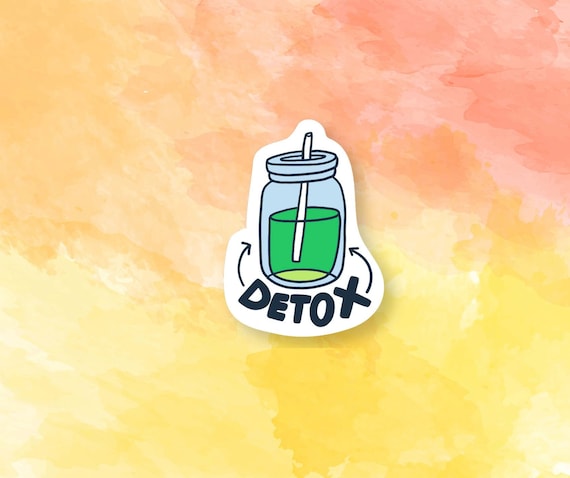 Detox Sticker Detox Stickers Health Stickers Diet Stickers | Etsy