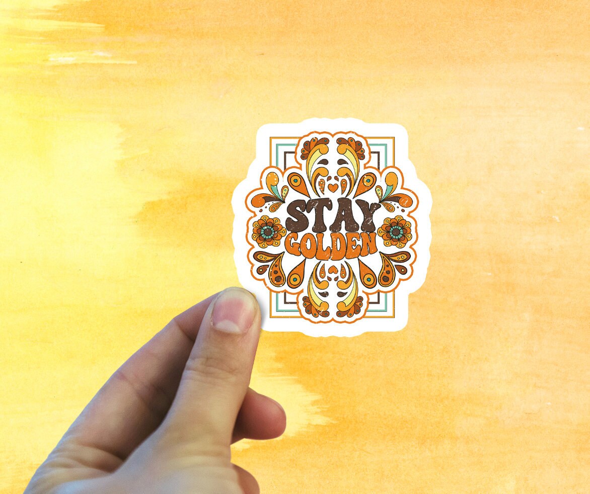Stay Golden Sticker Stay Gold Stay Golden Retro Sticker | Etsy