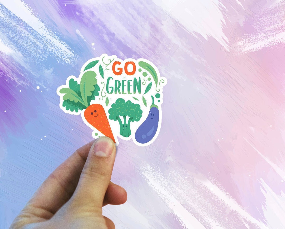 Go Green Sticker, Go Green, Conservation Sticker, Environmental Sticker ...