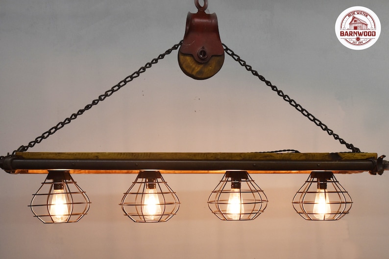 Beautiful Antique Cow Stanchion Light Fixture | Etsy