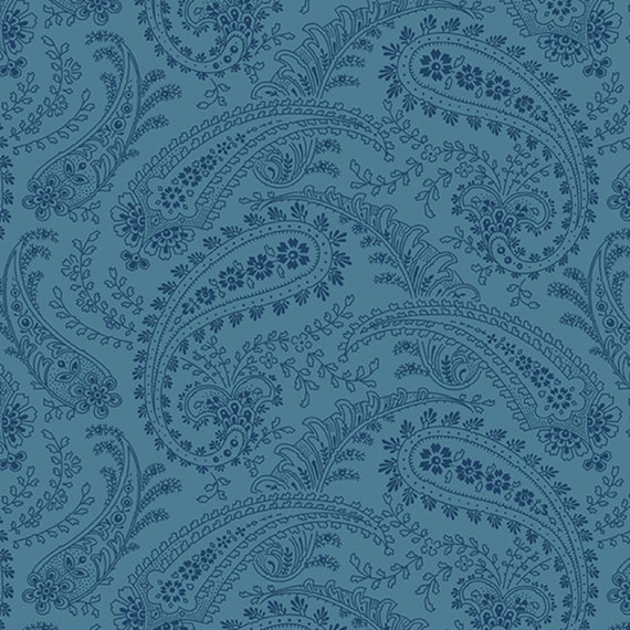 Baby Blue Paisley Background
