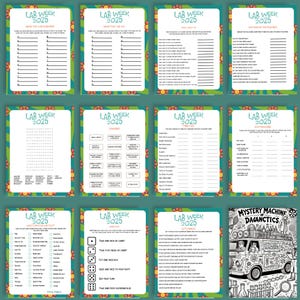 Lab Week 2025 Games Bundle Printable, 11 Fun Printable Activities ...