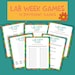 Lab Week 2025 Games Bundle Printable, 11 Fun Printable Activities ...