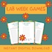 Lab Week 2025 Games Bundle Printable, 11 Fun Printable Activities ...