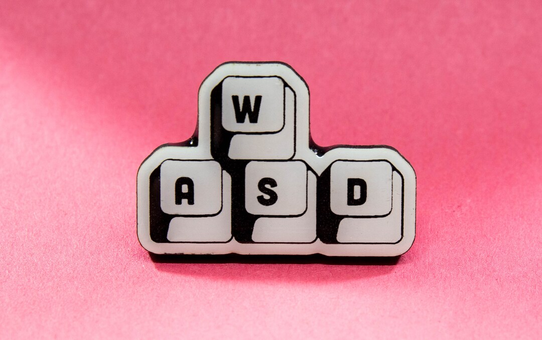 WASD Keyboard Pin - Etsy