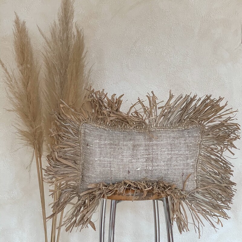 Straw Cushion - Etsy