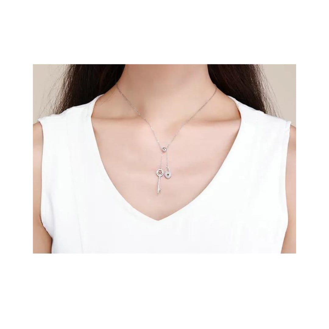 Heart Lock and Key Pendant Necklace for Women Romantic Gift Gift for ...