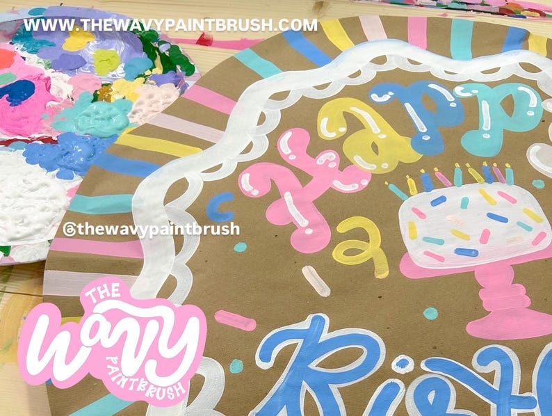 Pop Out 3D Sign| Paper Sign | Custom | Hand Painted | Party Sign | Door ...