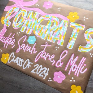 Graduation Banner| Kraft Paper Banner | Custom | Hand Painted | Party ...