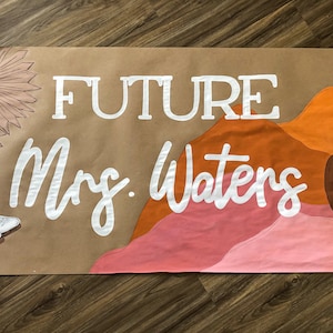 Bachelorette Banner Bach Party Banner Kraft Paper Banner Custom Hand ...