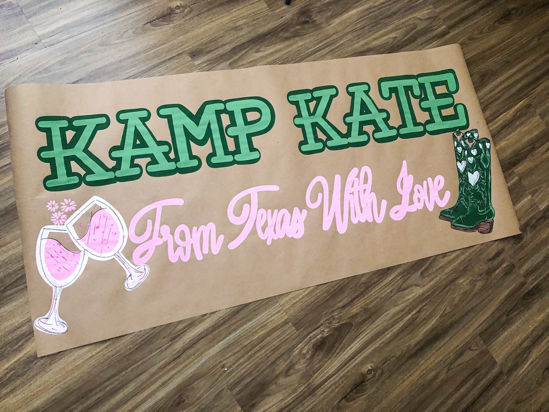 Butcher Sign | Bachelorette Banner | Kraft Paper Banner | Custom | Hand ...