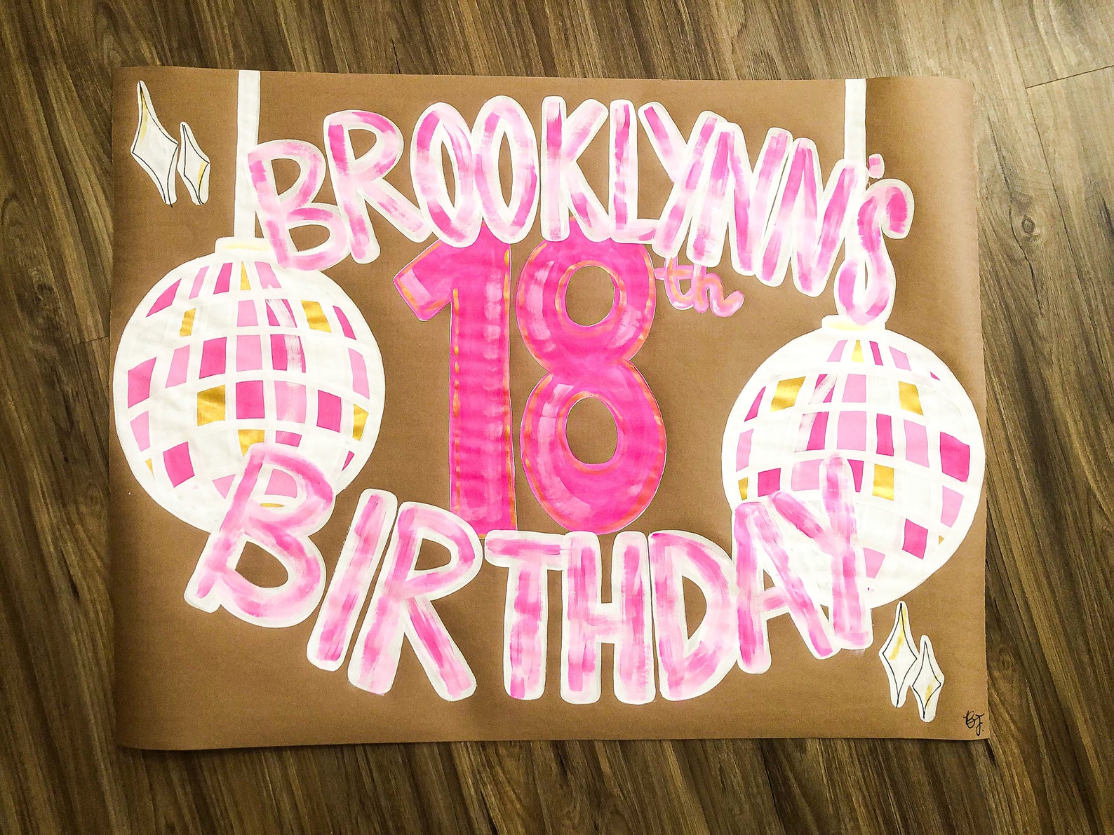 Butcher Sign | Happy Birthday Banner | Kraft Paper Banner | Custom ...