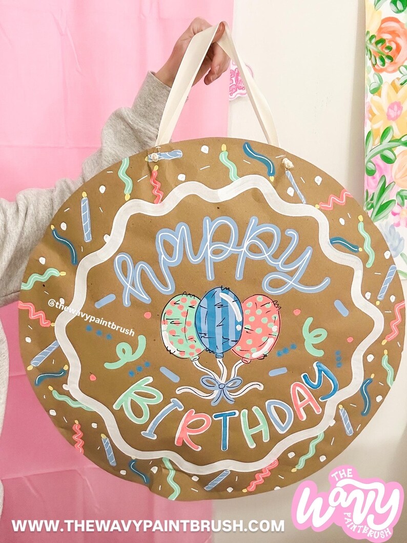 Pop Out 3D Sign| Paper Sign | Custom | Hand Painted | Party Sign | Door ...
