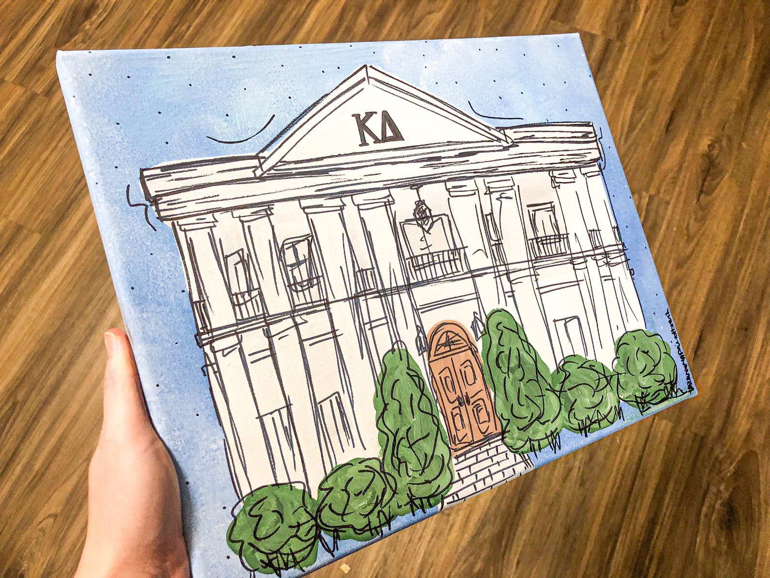 College Name, Painting, Dorm Painting, Dorm Decor, Wall Decor ...