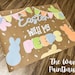 PREORDER Easter Banner | With My Peeps Banner | Kraft Paper Banner ...