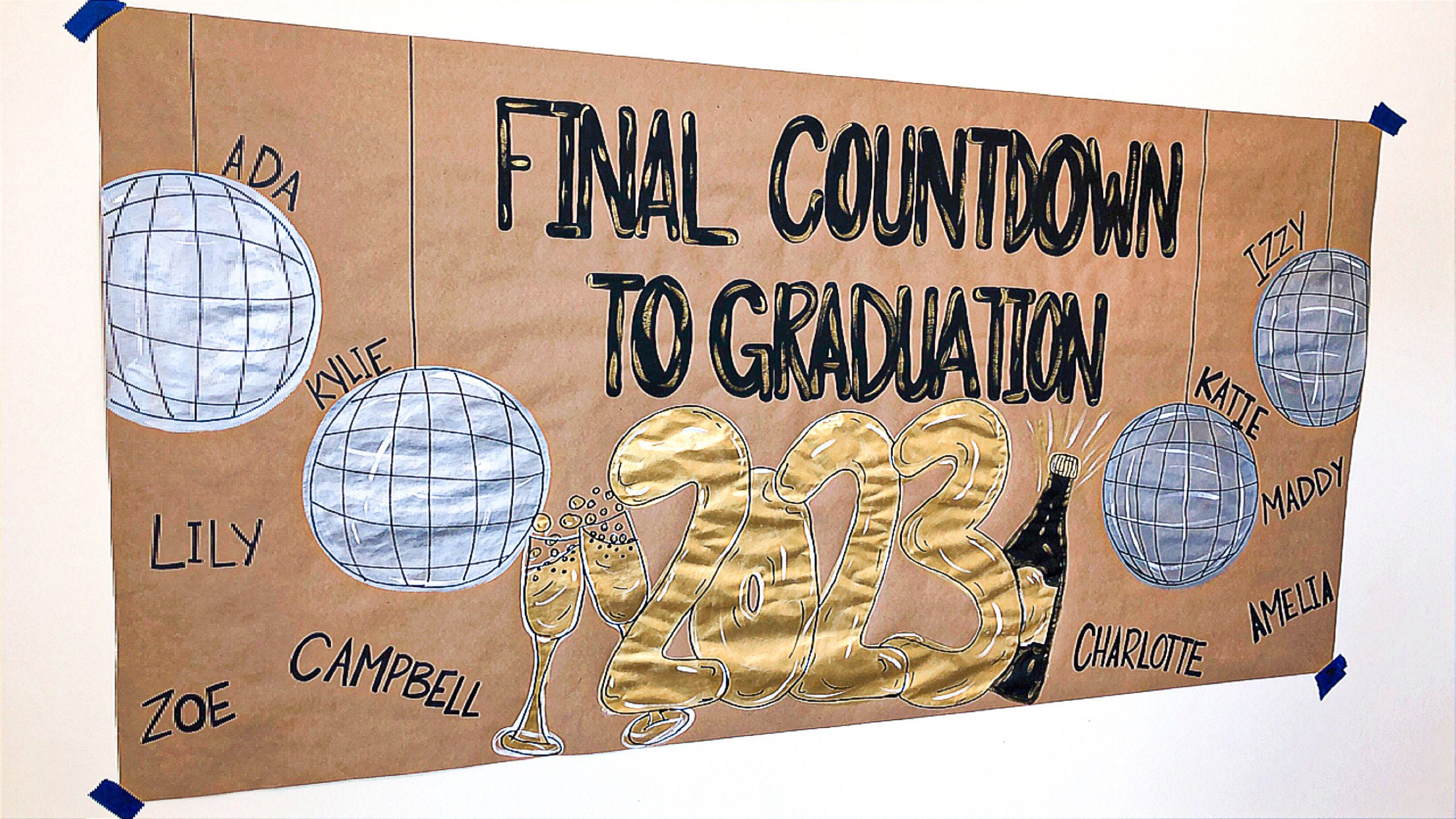 Graduation Banner Kraft Paper Banner Custom Hand Painted - Etsy Graduation Banner Kraft Paper Banner Custom Hand Painted - Etsy