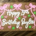 Butcher Sign Birthday Banner Kraft Paper Banner Custom Hand Painted ...
