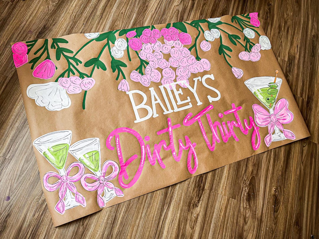 Bachelorette Banner | Bach Party Banner | Kraft Paper Banner | Custom ...