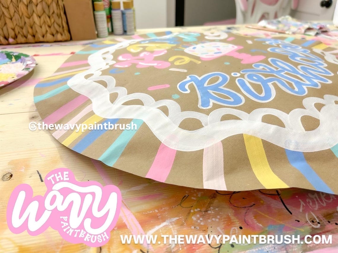 Pop Out 3D Sign| Paper Sign | Custom | Hand Painted | Party Sign | Door ...