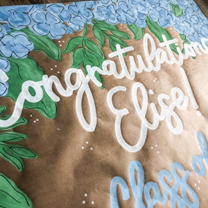 Graduation Banner| Kraft Paper Banner | Custom | Hand Painted | Party ...