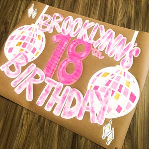 Butcher Sign | Happy Birthday Banner | Kraft Paper Banner | Custom ...