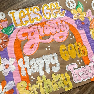 Butcher Sign Birthday Banner Kraft Paper Banner Custom Hand Painted ...