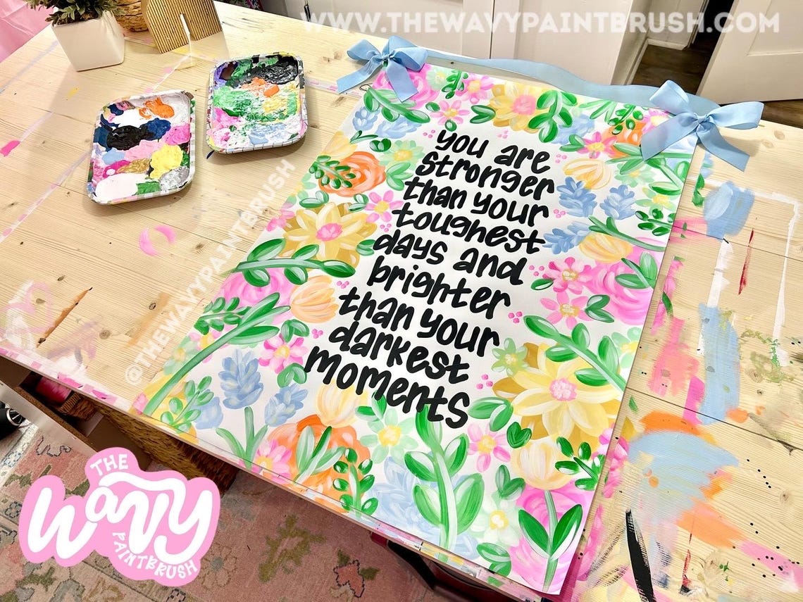 Canvas Banner| Paper Banner | Custom | Hand Painted | Party Banner ...