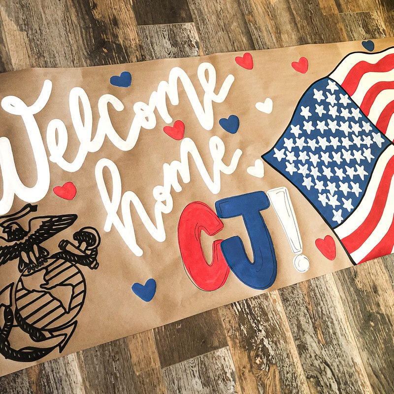 Welcome Home Soldier Banner - Etsy